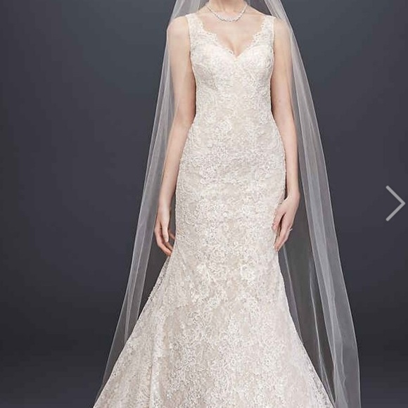 Oleg Cassini | Dresses | Lace Trumpet Oleg Cassini Wedding Dress | Poshmark